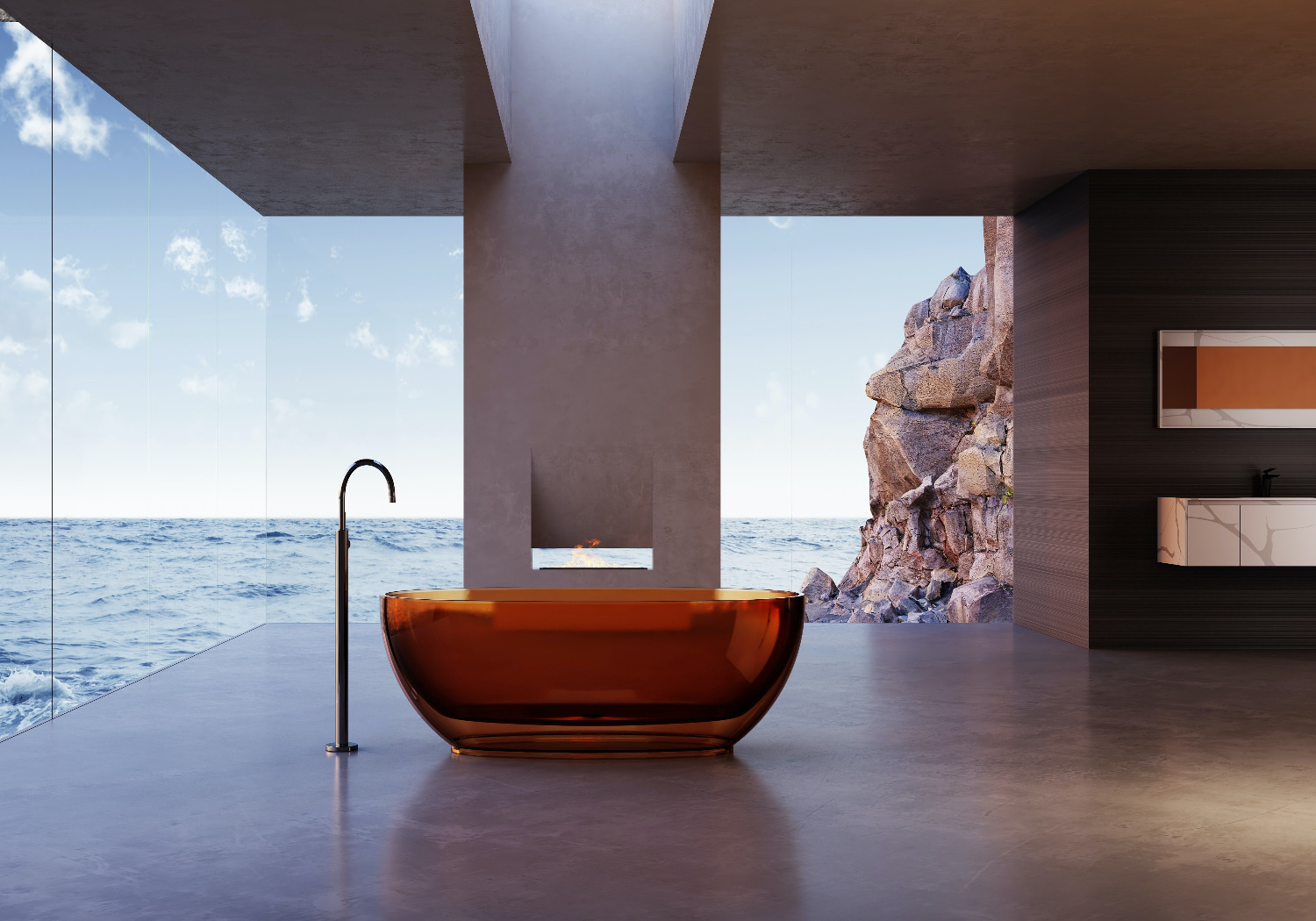 New British Bathroom Designs Highlight Acrylic and Resin Trends for ...